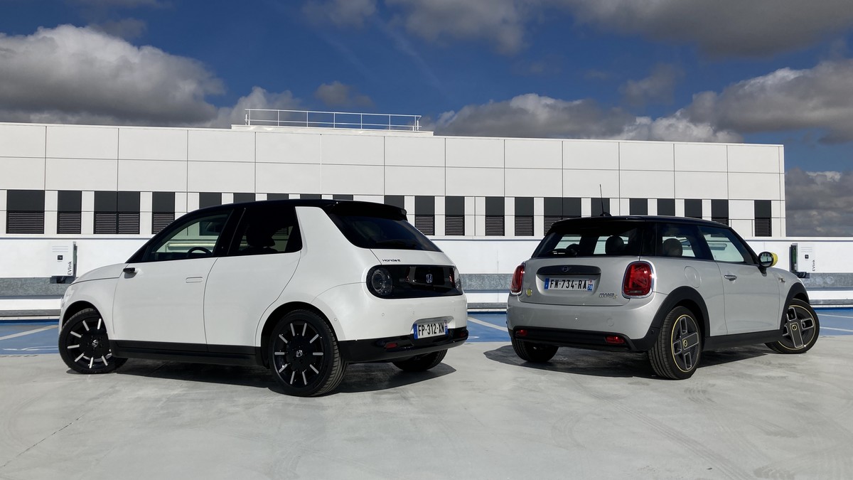 Essai Honda e VS Mini Cooper SE : le match des citadines électriques