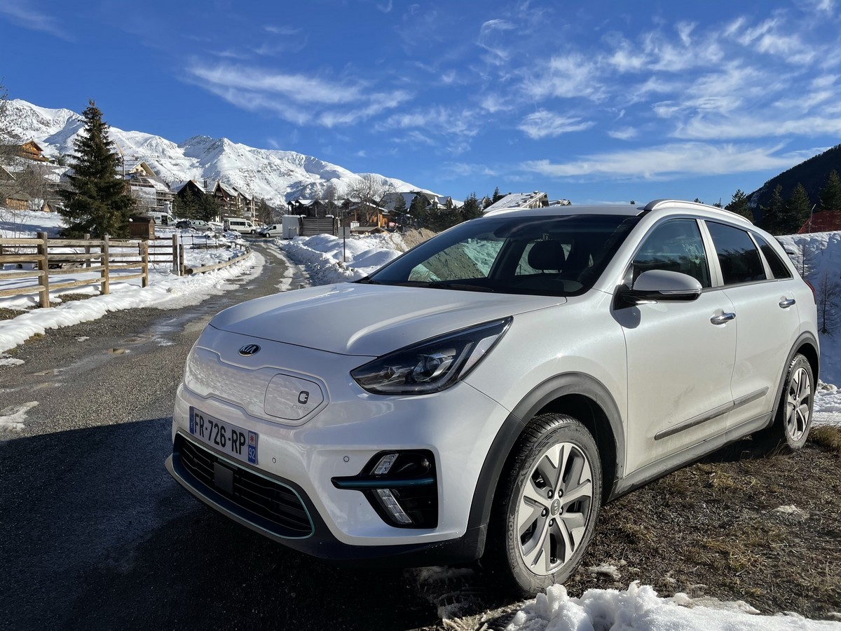 Essai Kia e-Niro : le SUV électrique peut-il partir en station de ski