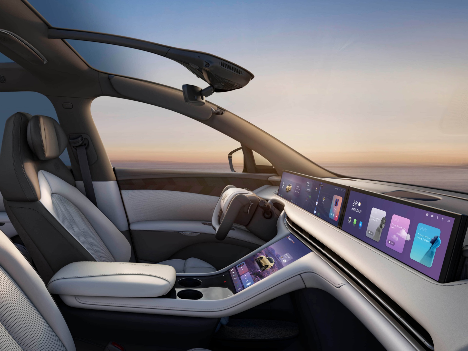 SAIC et Alibaba présentent leur seconde voiture électrique, le SUV IM LS7