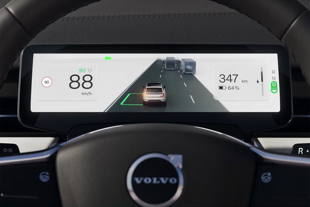 Le Volvo EX90 embarquera le nouveau système Google HD Maps