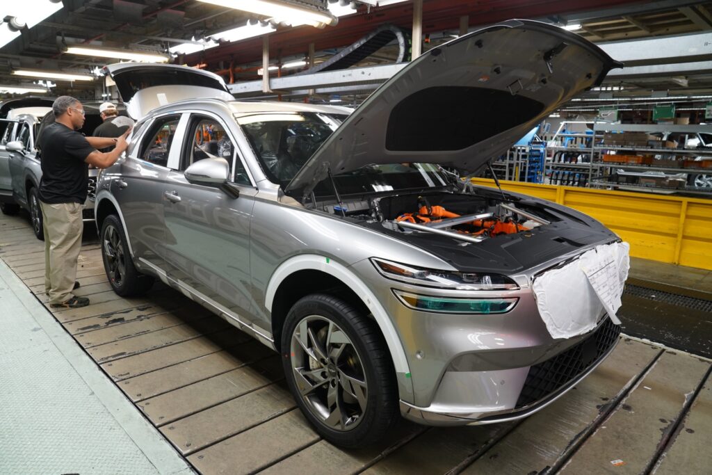 Genesis GV70 EV, la première voiture électrique produite par Hyundai aux Etats-Unis