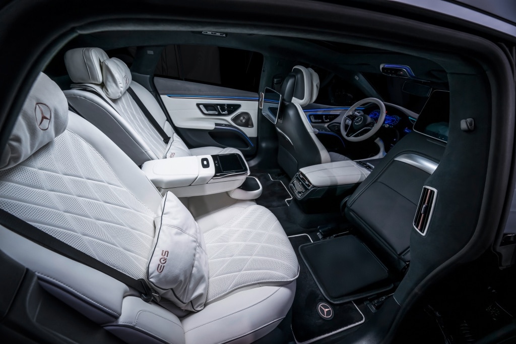 Mercedes EQS restylée : cette berline électrique dépasse les 800 km d ...