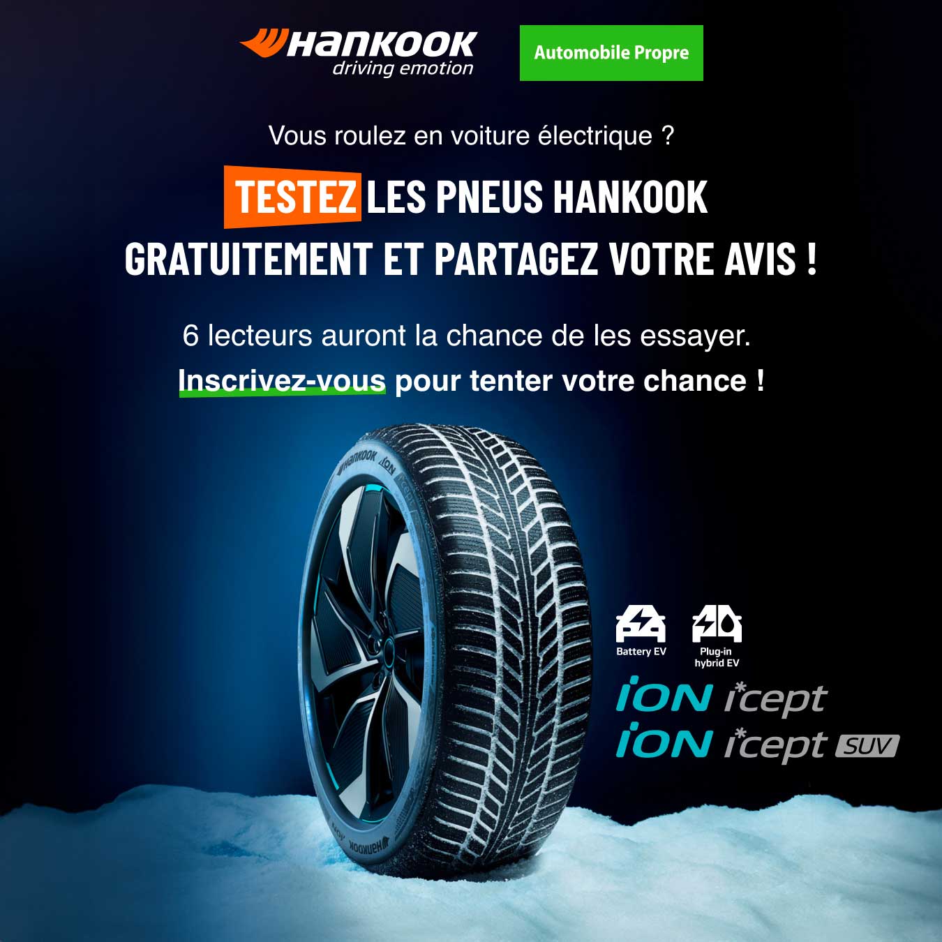 Hankook iON i*cept : testez gratuitement le nouveau pneu hiver pour ...