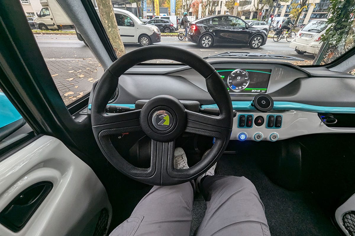 Essai : Eon Motors Weez City-Duo, un quadricycle 100 % pratique