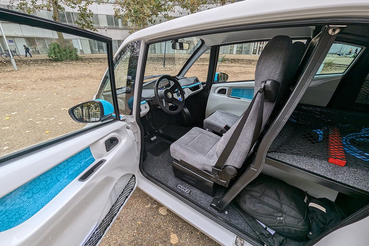 Essai : Eon Motors Weez City-Duo, un quadricycle 100 % pratique