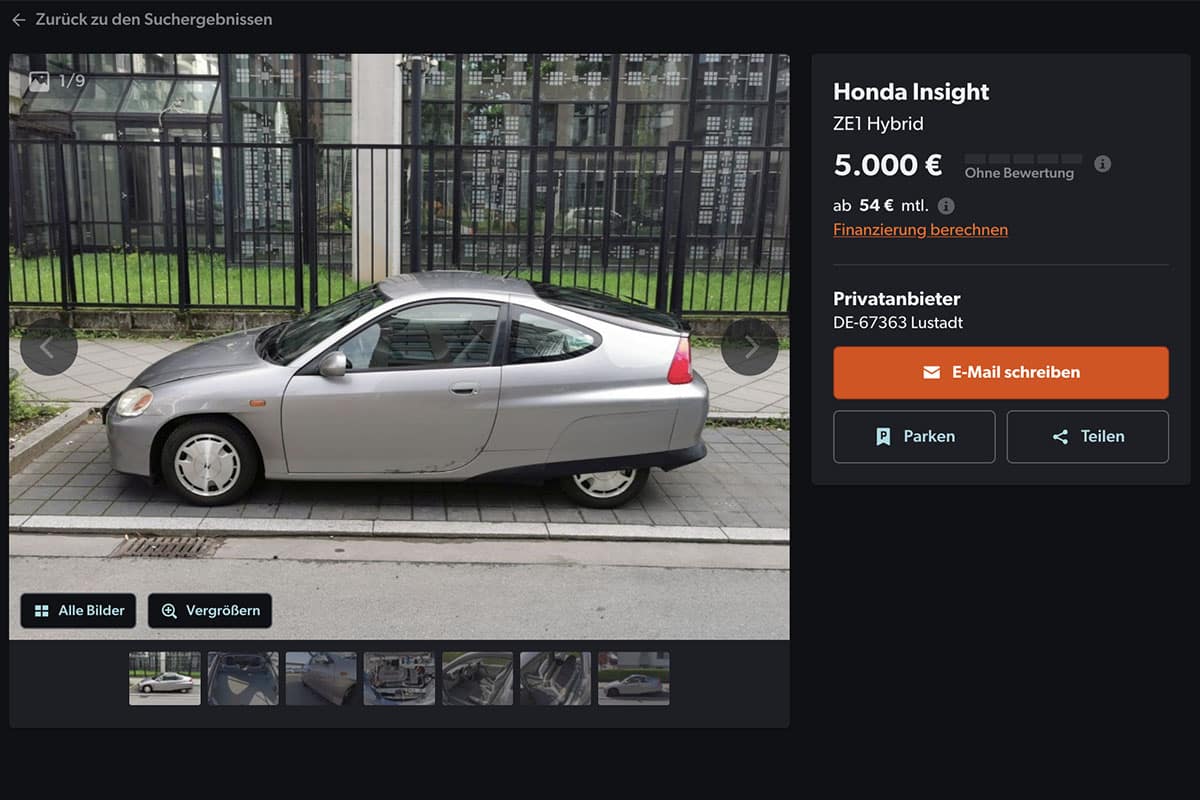 Essai rétro : Honda Insight, la soucoupe volante écologique