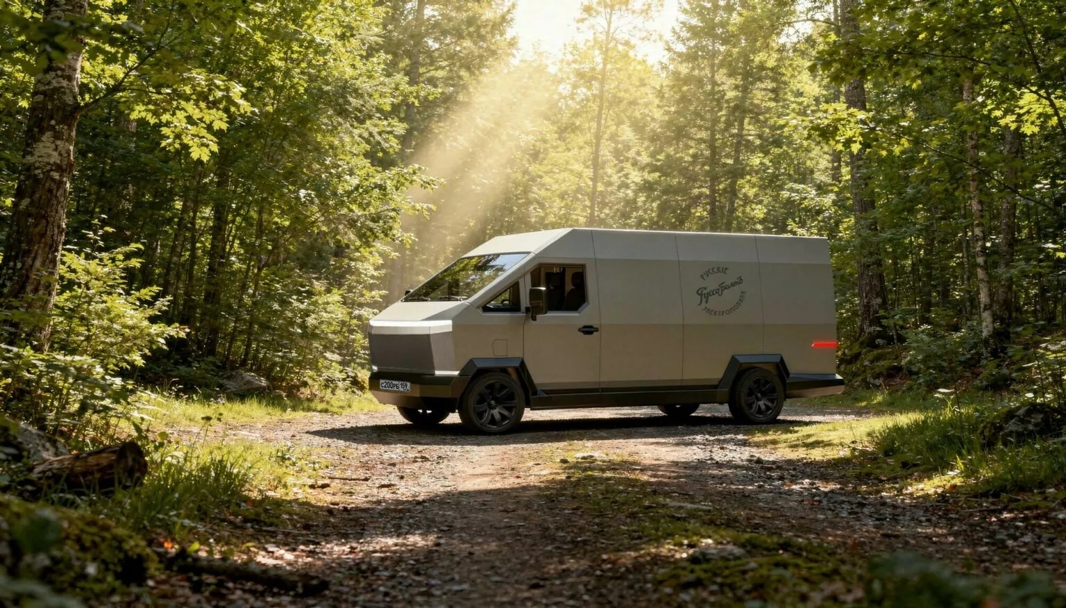 Quel est ce curieux fourgon électrique inspiré du Tesla Cybertruck